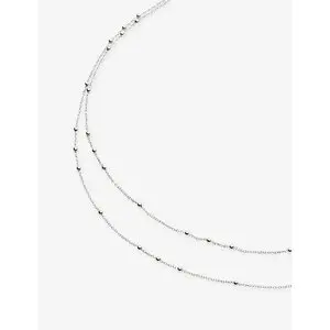 MISSOMA Beaded Sterling- Double Chain Necklace