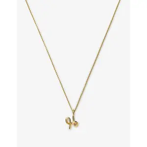 MISSOMA Curly Molten Mini Initial H 18ct Vermeil Necklace