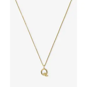MISSOMA Curly Molten Mini Initial Q 18ct Vermeil Necklace