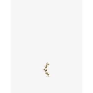 MISSOMA Curved 9ct Yellow- And Lab-grown Diamond Climber Earring - Gold