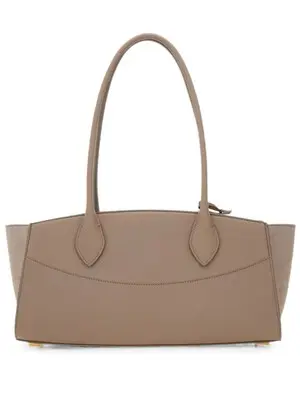 FERRAGAMO Soft Studio East West Shoulder Bag - Grey