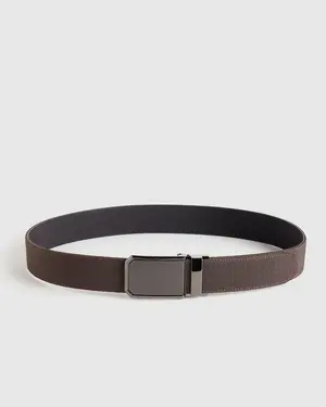 Quince Men's Axel Utility Webbing Ratchet Belt Brunette