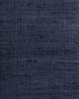 Quince Raw Silk Textured Pillow Cover - True Navy