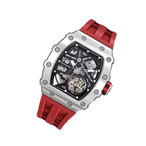 TSAR BOMBA Mechanical Watch - Silver Red
