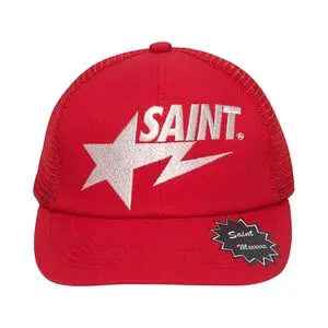 SAINT MICHAEL X Bape Mesh Cap - Red