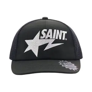 SAINT MICHAEL X Bape Mesh Cap - Black