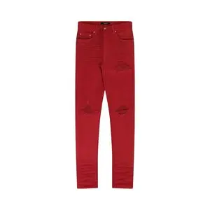 Amiri Mx1 Waxed Skinny Jeans - Red