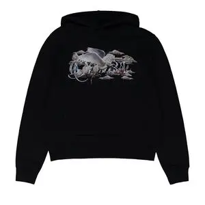 Amiri Pegasus Script Hoodie - Black