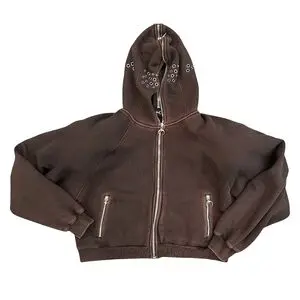 THUG CLUB Bulk Shoulder Gladiator Zip-up Hoodie