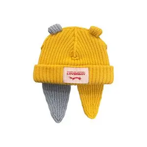 CHARLES JEFFREY Chunky Rabbit Beanie /light Blue - Yellow