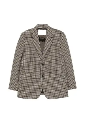 DUNST Wool Single-breasted Blazer Jacket - Black