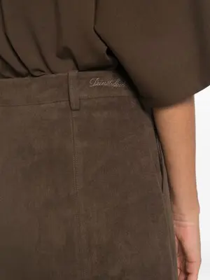 DUNST Suede Effect Mini Skirt