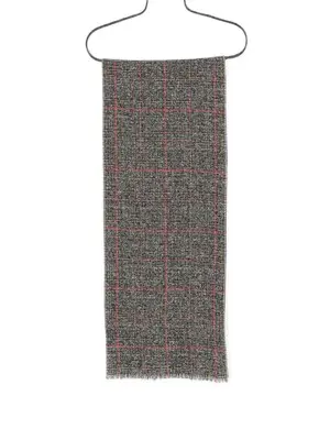 Destin Fancy Wool Scarf - Black