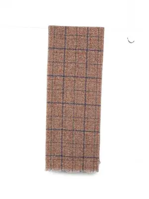 Destin Fancy Wool Scarf - Brown