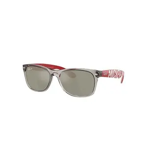 Ray-ban Ray-ban New Wayfarer Flash Sunglasses Frame Silver Lenses 52-18 Red