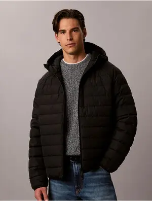 Calvin Klein Packable Lightweight Ripstop Puffer Jacket - Black