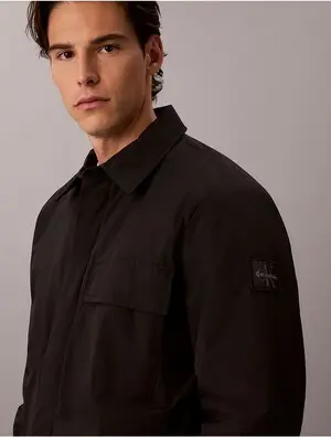 Calvin Klein Padded Nylon Shirt Jacket