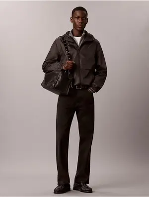 Calvin Klein Emblem Logo Nylon Windbreaker Jacket