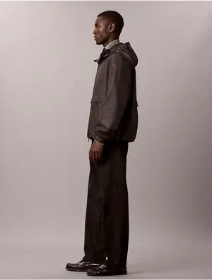 Calvin Klein Emblem Logo Nylon Windbreaker Jacket