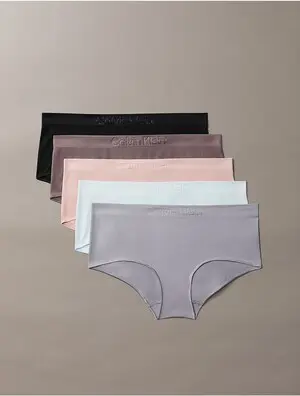 Calvin Klein Bonded Flex Seamless 5-pack Boyshort - Quicksilver Multi