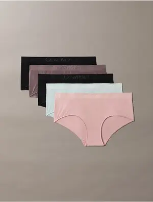 Calvin Klein Bonded Flex Seamless 5-pack Boyshort - Subdued Multi