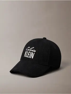 Calvin Klein Bold Embroidered Logo Cap - Black