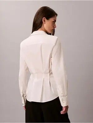 Calvin Klein Poplin Cotton Fitted Shirt