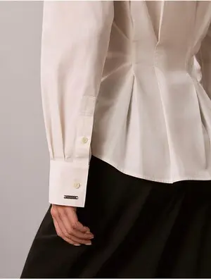 Calvin Klein Poplin Cotton Fitted Shirt