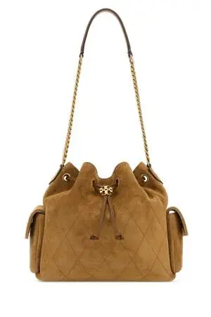 Tory Burch Charlie Bucket Handbag - Camel