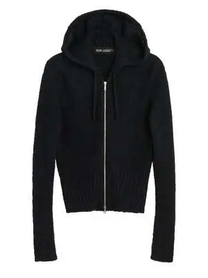 Our Legacy Regular Fit Fuzzy Alpaca Sweatshirt Size - Black