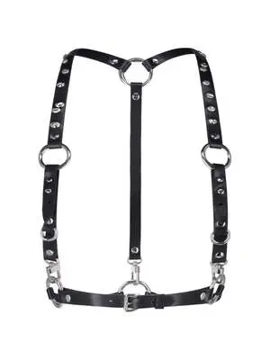 VIVIENNE WESTWOOD Studded Leather Harness Belt - Black