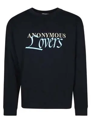 JW Anderson Anonymous Lovers Cotton Sweatshirt - Nero