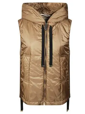 CUBE MAX MARA Quilted Gilet - Marrone