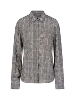 Ermanno Scervino Plaid Long Sleeve Button-front Shirt - Grey