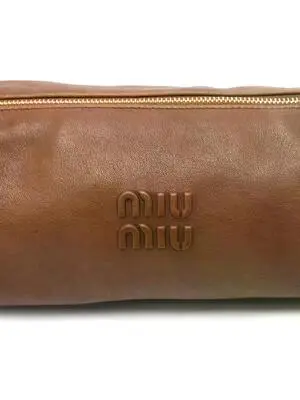 Miu Miu Leather Shoulder Bag - Brown