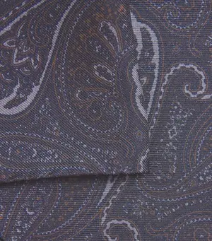 Corneliani Silk Necktie And Pocket Square Set - Grey