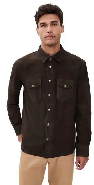 Billy Reid Savoy Suede Workshirt