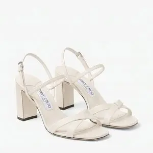 JIMMY CHOO Elsy 85 Leather Sandals
