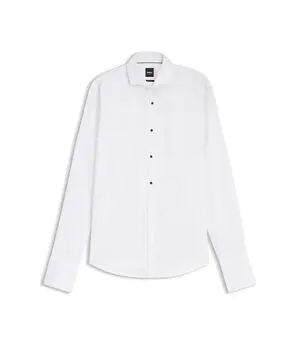 BOSS One Regular-fit Shirt In Wrinkle-free Cotton Poplin - White