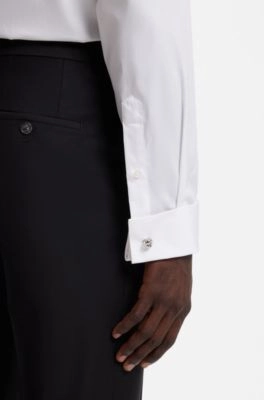 BOSS One Regular-fit Shirt In Wrinkle-free Cotton Poplin