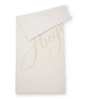 Hugo Wool-blend Scarf With Logo Jacquard