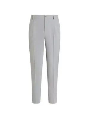 Dolce & Gabbana Micro-rib Trousers - Grey