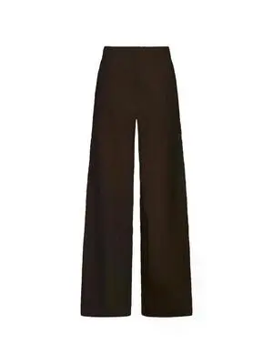 Agnona Cable-knit Wide-leg Trousers