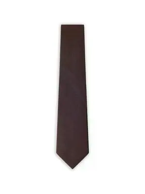 HACKETT LONDON Pointed-tip Tie - Brown