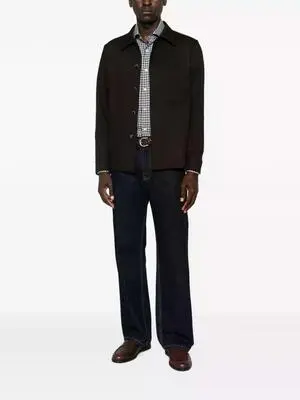 BARBA NAPOLI Gingham Long-sleeve Shirt
