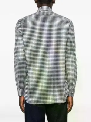 BARBA NAPOLI Gingham Long-sleeve Shirt
