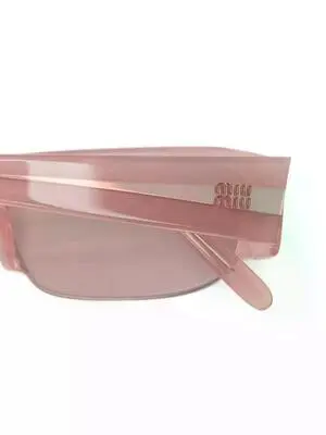 Miu Miu Rectangle-frame Sunglasses - Pink