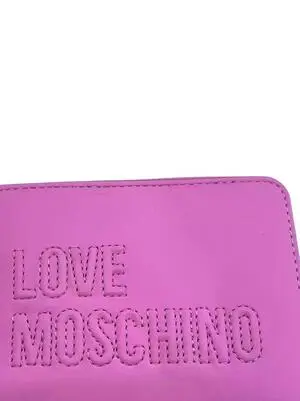 Moschino Logo-embossed Zip-around Wallet