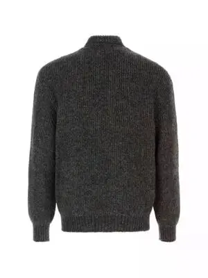 Giorgio Armani Button-up Mohair-blend Cardigan - Grey