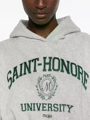 Maje Logo-embroidered Hoodie